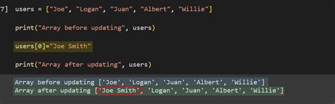 What Is An Array That Doesnt Continually Update Python Freedom To